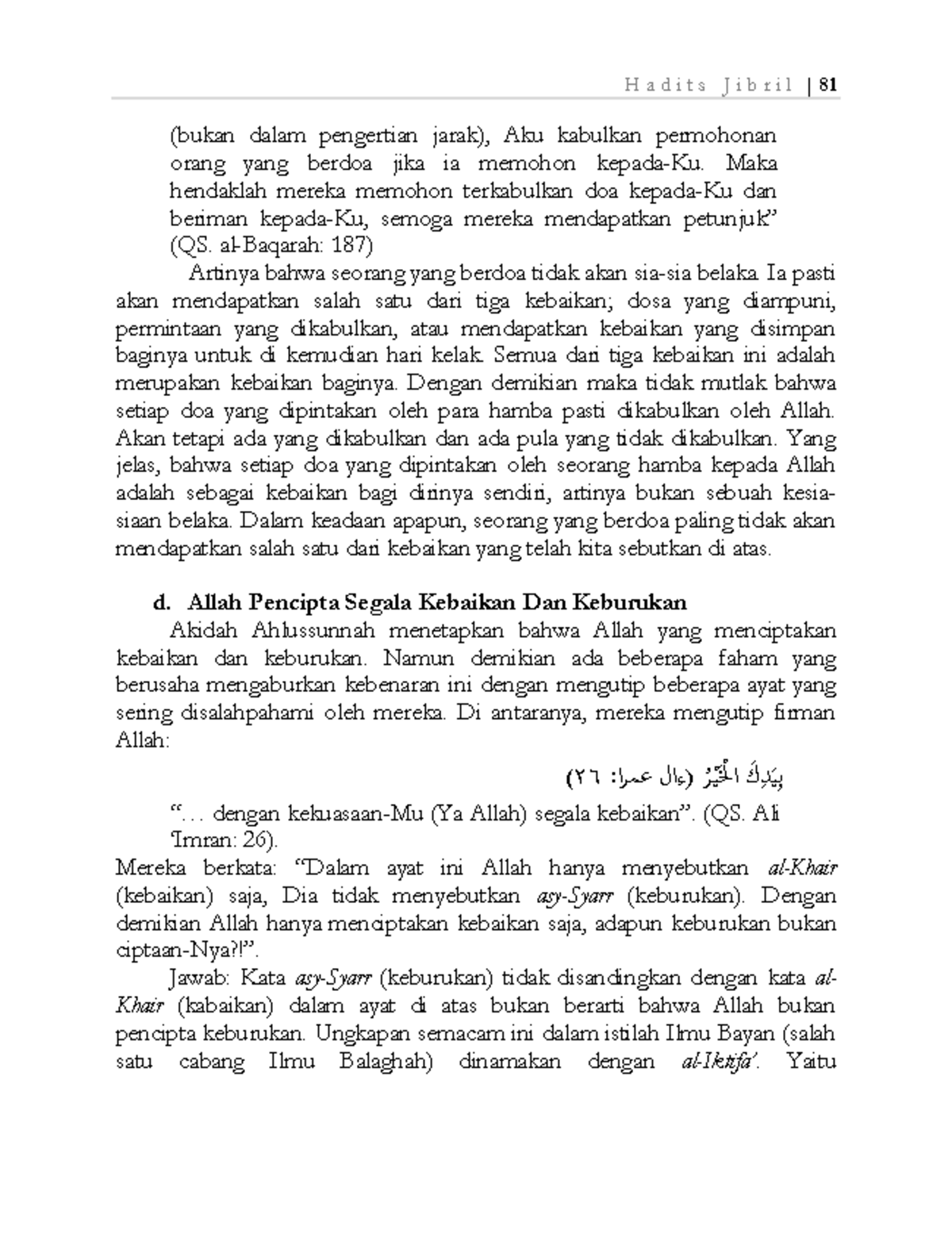 Tugas agama hadist jibril-93 - H a d i t s J i b r i l | 81 (bukan ...