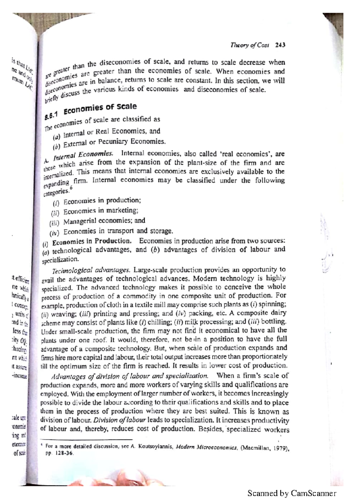 Cost Economies and diseconomies of scale - Microeconomics - Studocu Cost Economies and diseconomies of scale - Microeconomics - Studocu