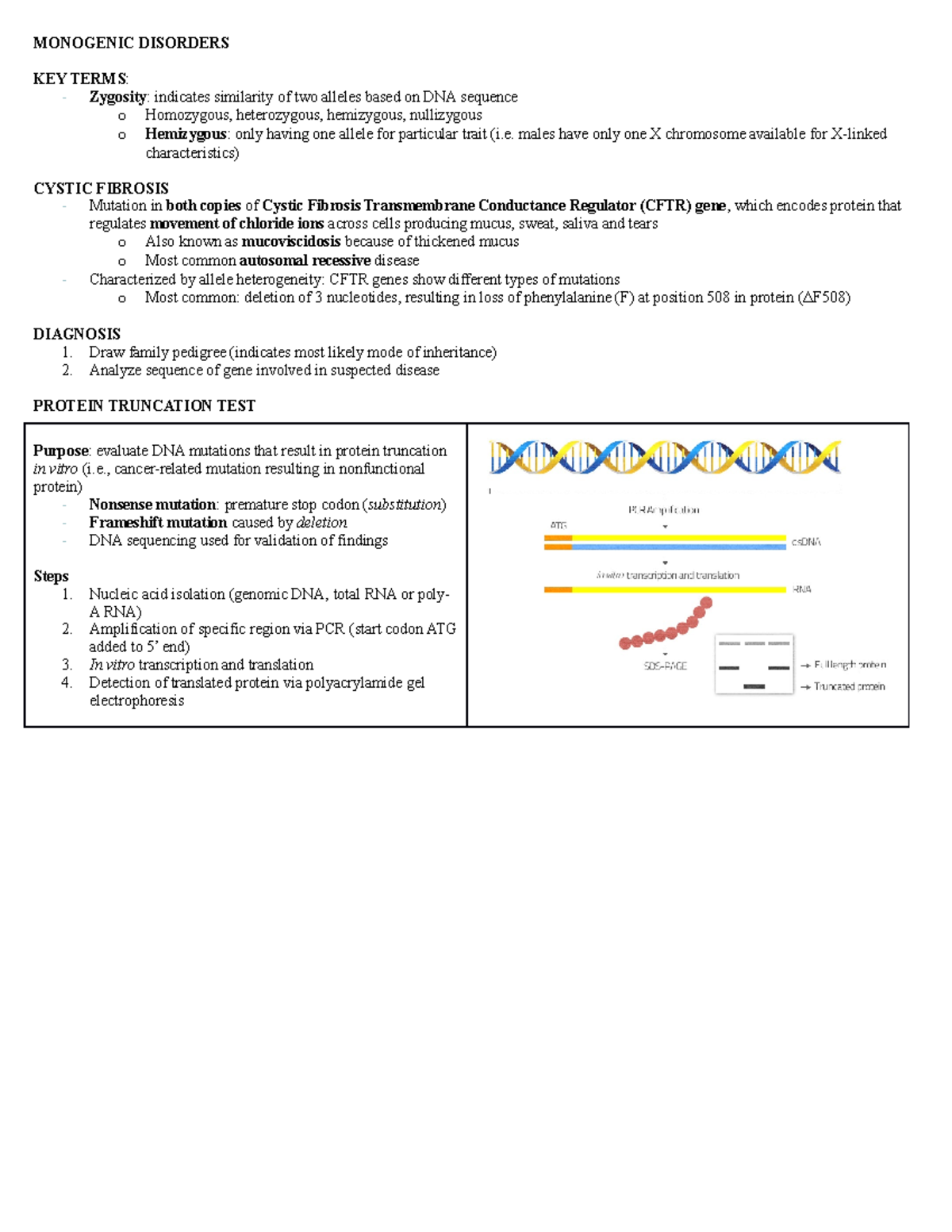 Monogenic Disorders - MONOGENIC DISORDERS KEY TERMS: Zygosity ...