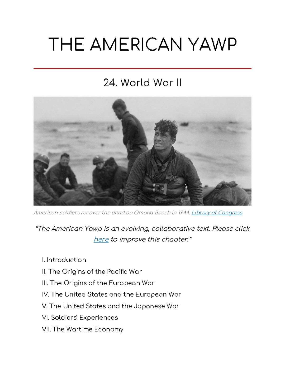 THE American YAWP - Chapter 24 - THE AMERICAN YAWP 24. World War II ...