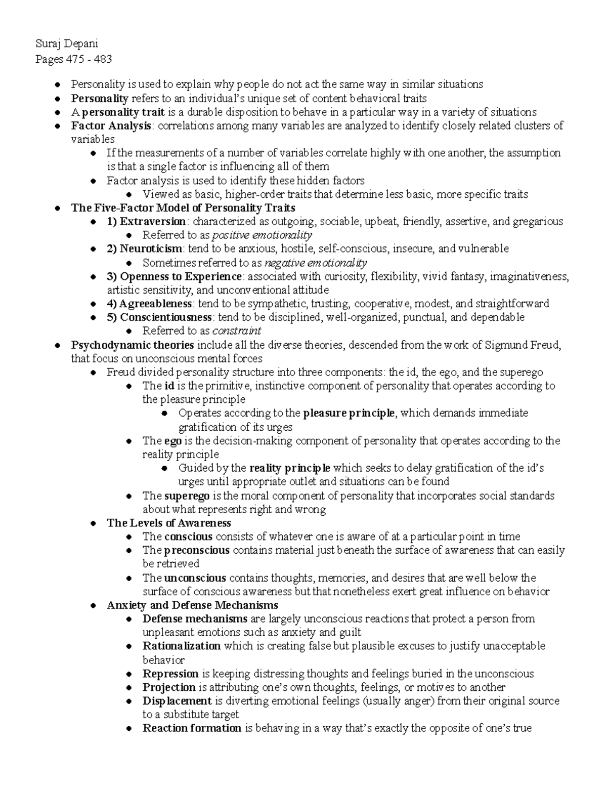 Psych Notes (475-483, 485-487) - Suraj Depani Pages 475 - 483 ...