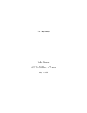 Research Paper Topic Selection Assignment - CRST 290 RESEARCH PAPER ...