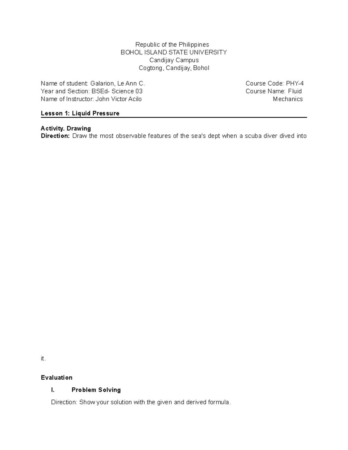 M2L1 - module 2 lesson 1 in fluid mechanics - Republic of the ...