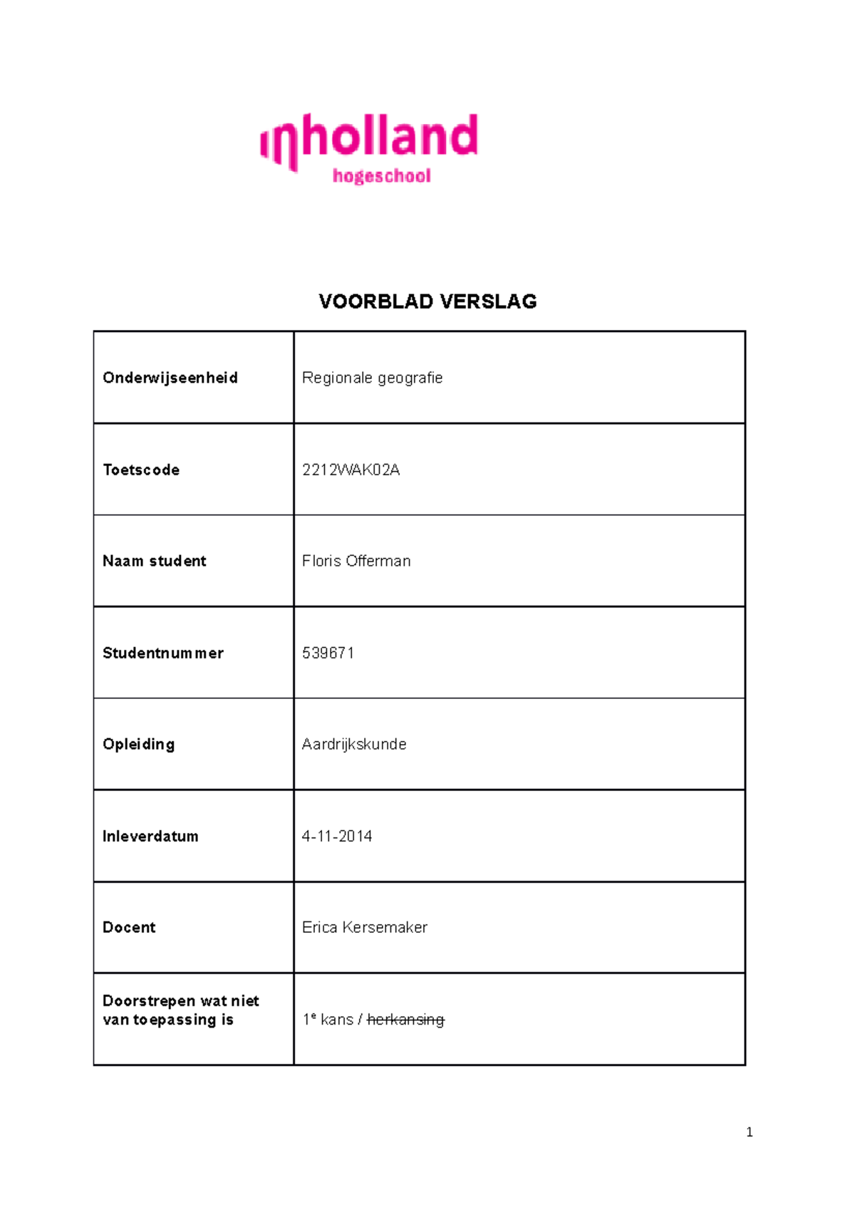 Regionale geografie - Samenvatting Aardrijkskunde - VOORBLAD VERSLAG ...