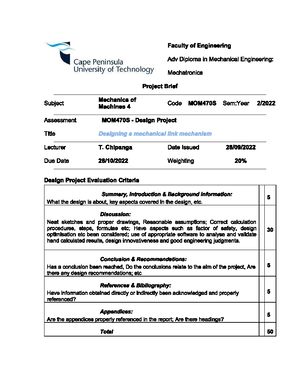 EMC150S - CPUT - Engineering mechanics - Studocu