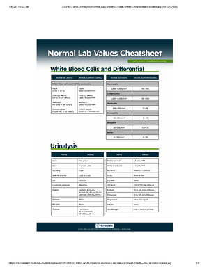 04 Serum Electrolytes Normal Lab Values - MLS222 - 7/6/23, 10:04 AM ...