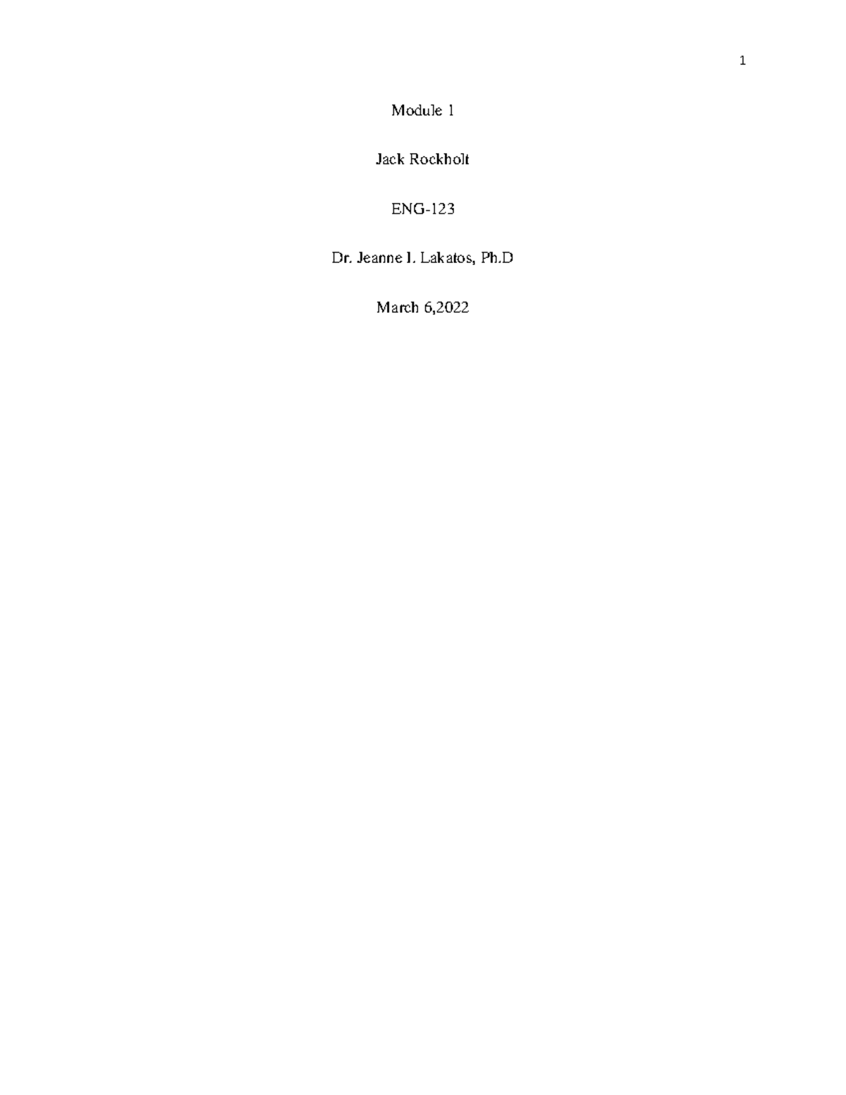 Module 1 eng com 2 - essay about my project in multitasking - 1 Module ...