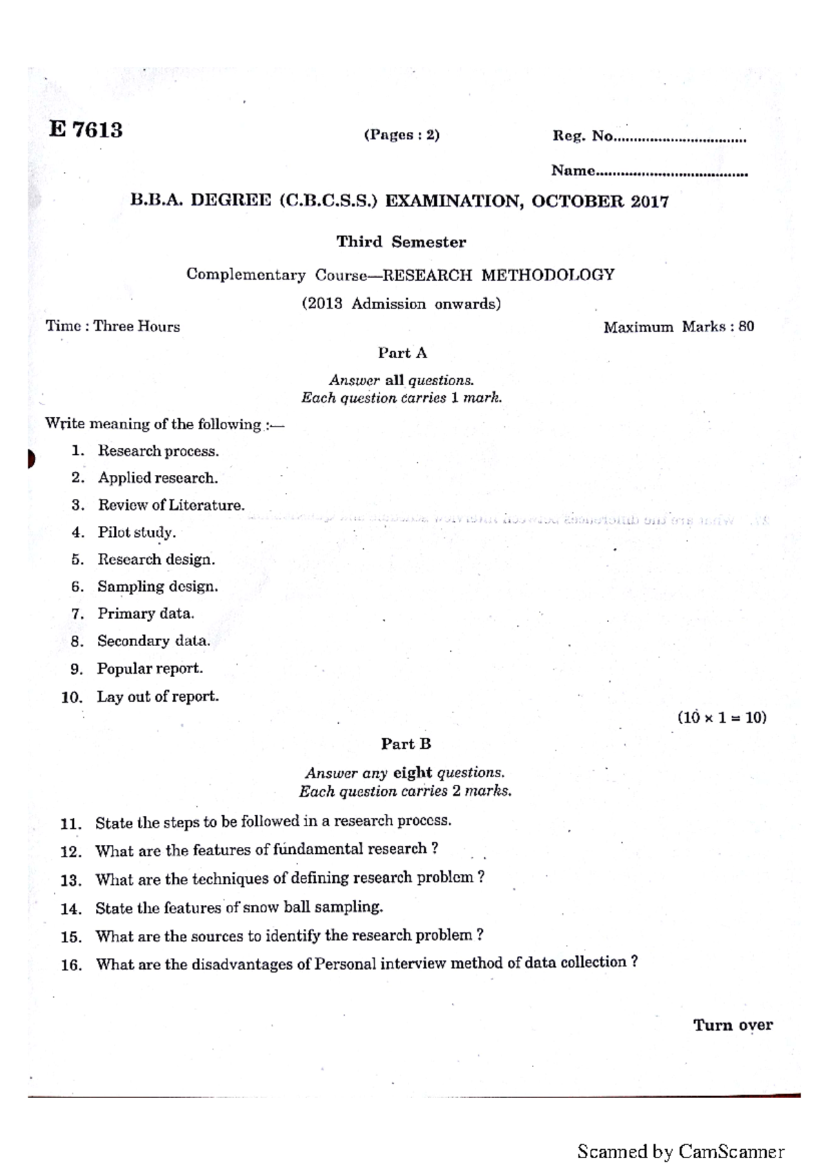 Research Methodology 2017 - bachelor of business administration ...