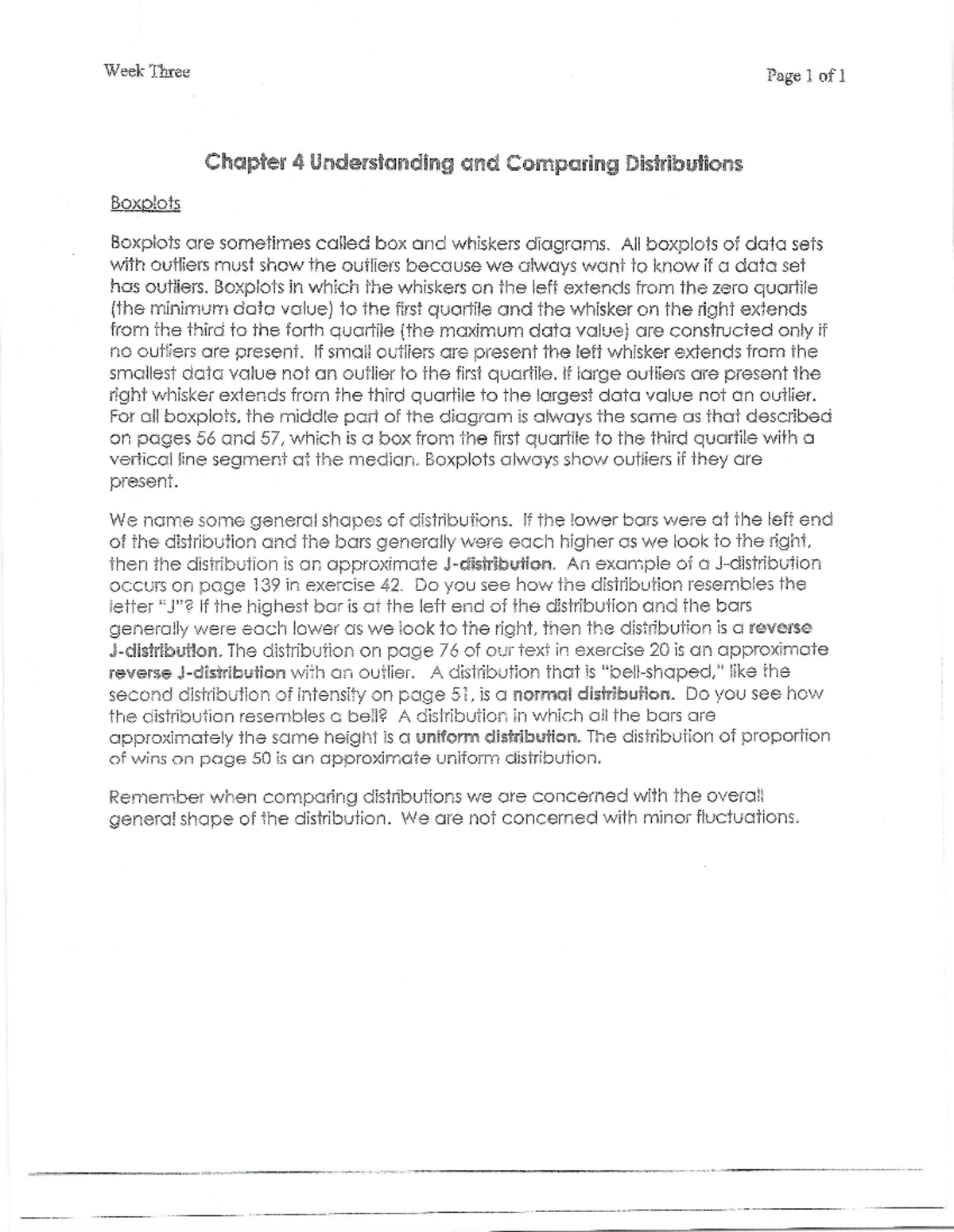 Chapter 4-7 Summary of Chapter 4 Stats: Data and Models 4th edition ...