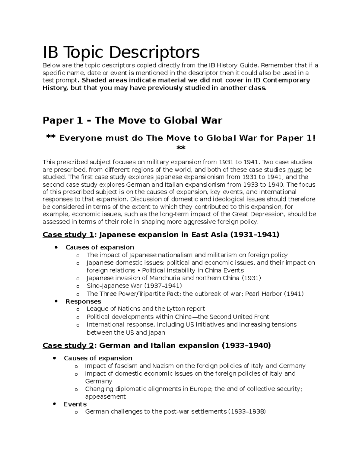 IB+Topic+Descriptors+-+Exam+Review - IB Topic Descriptors Below are the ...