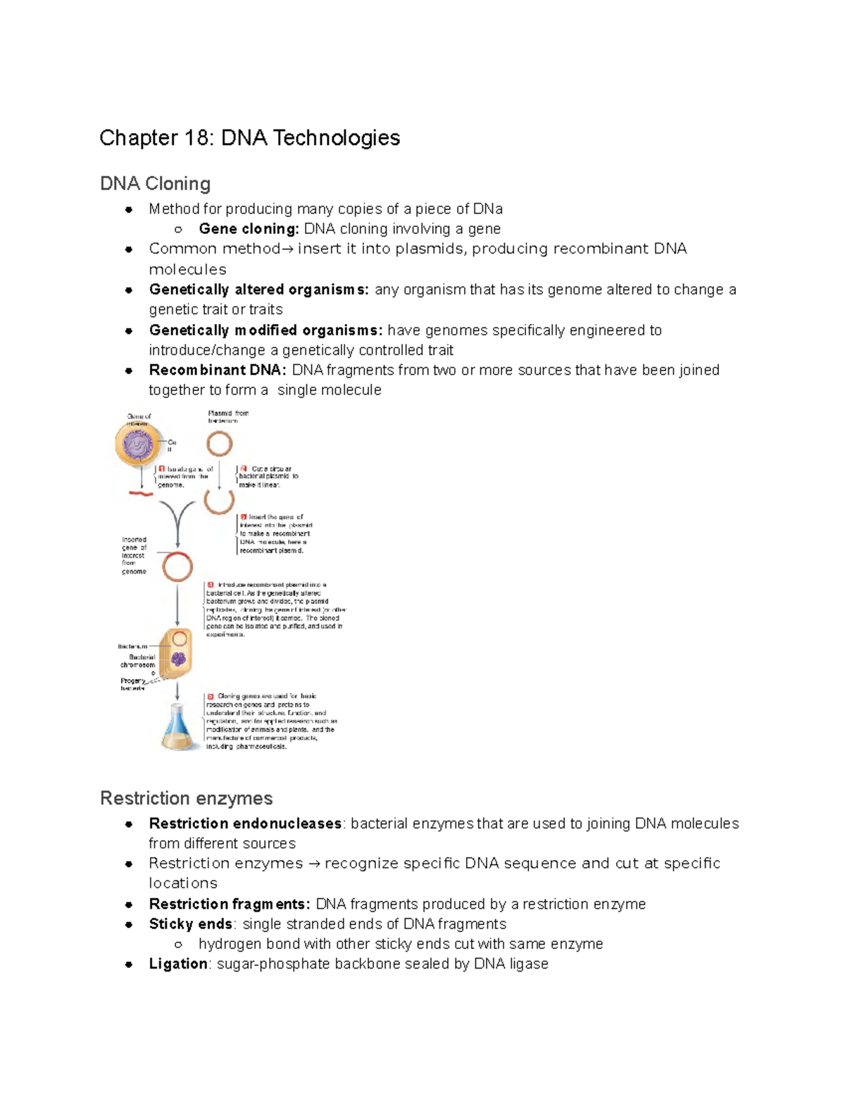 Chapter 18 Slides - Bio 1107 Slide notes semester 2, 2021-2022 school ...
