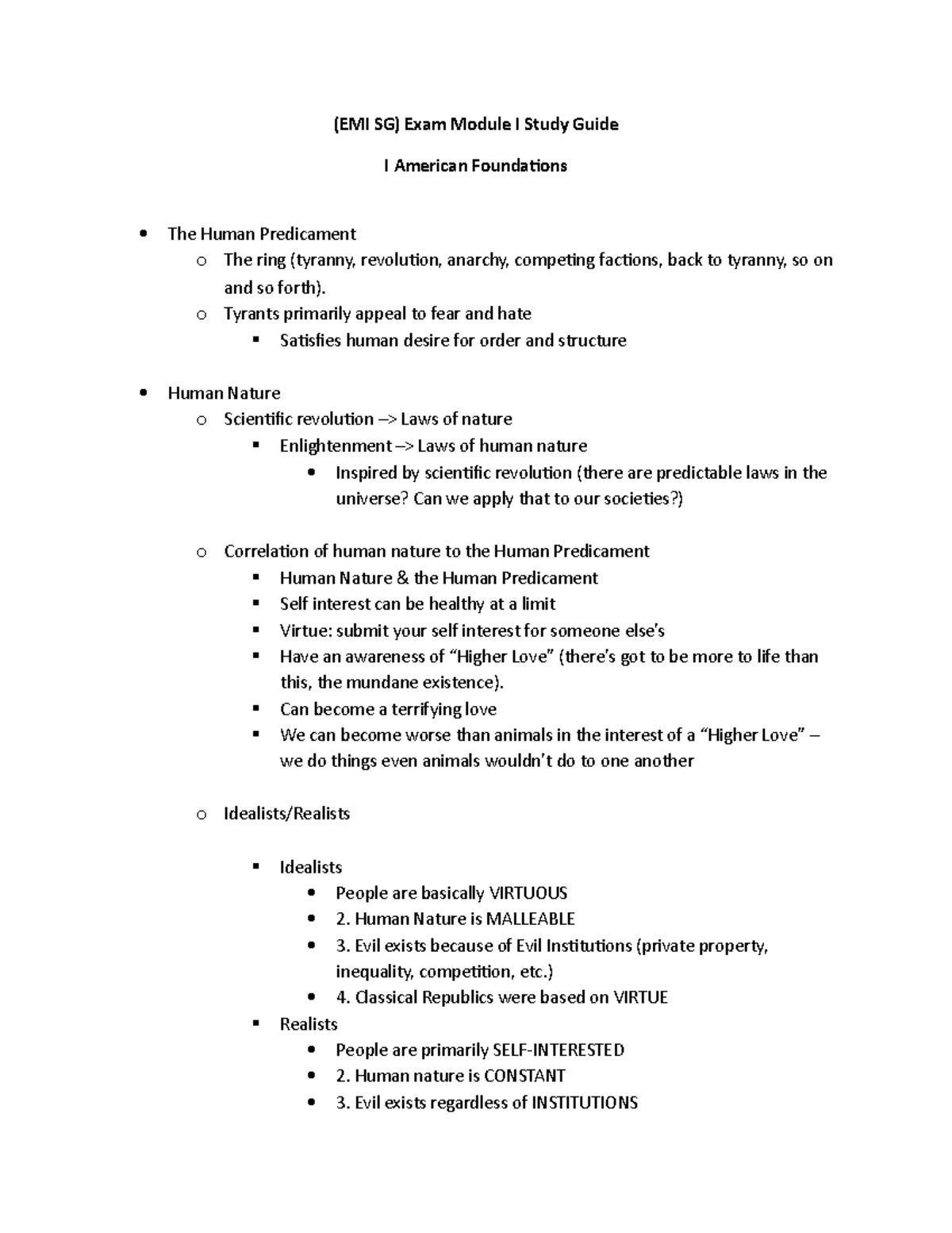 EMI SG 1 - Module 1 Lecture notes for Exam Prep Teacher - Brett Latimer ...