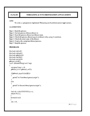 To write a C program for implementation of Priority scheduling algorithms - 20 | P a g e Ex:5 ...