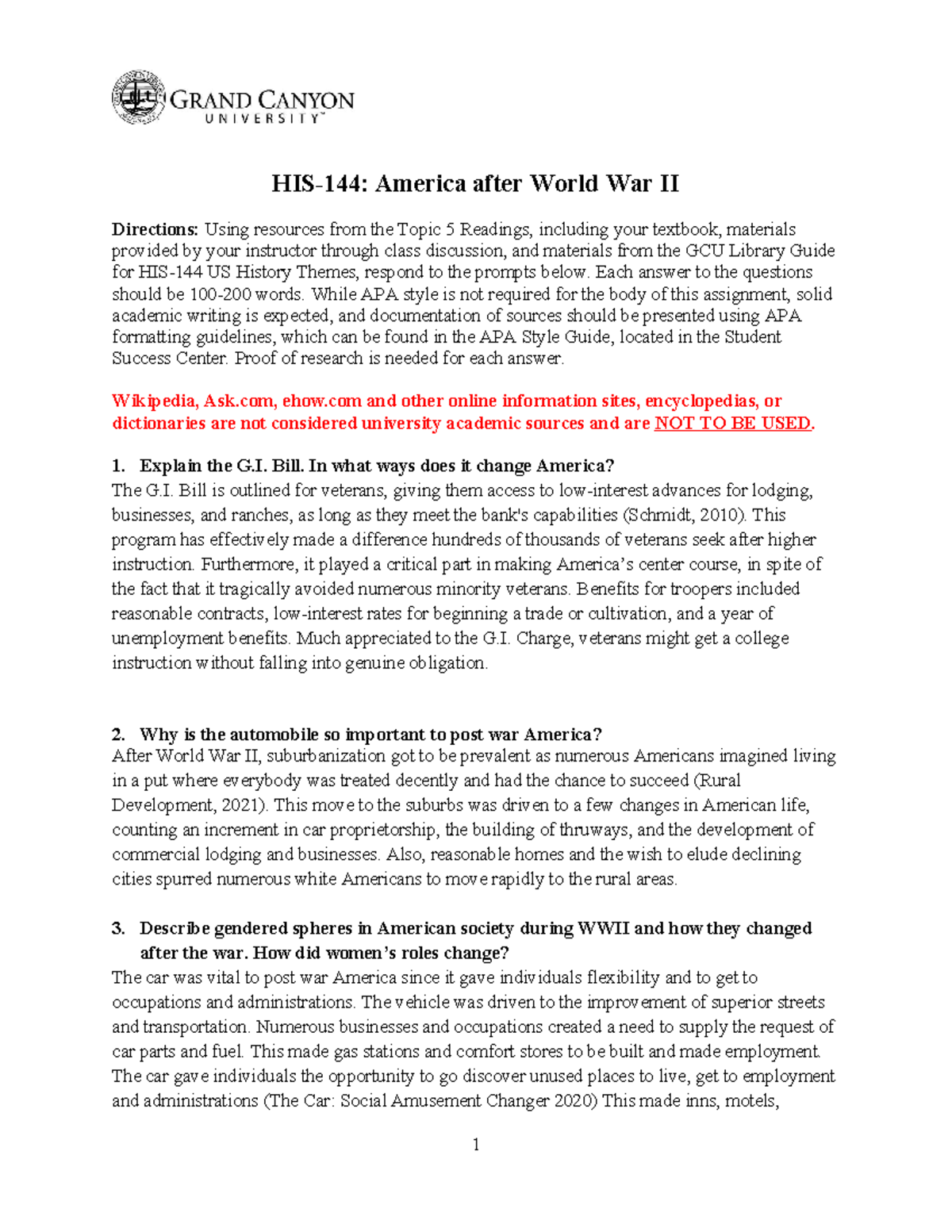 HIS-144-RS-America after WWII Worksheet - HIS-144: America after World ...