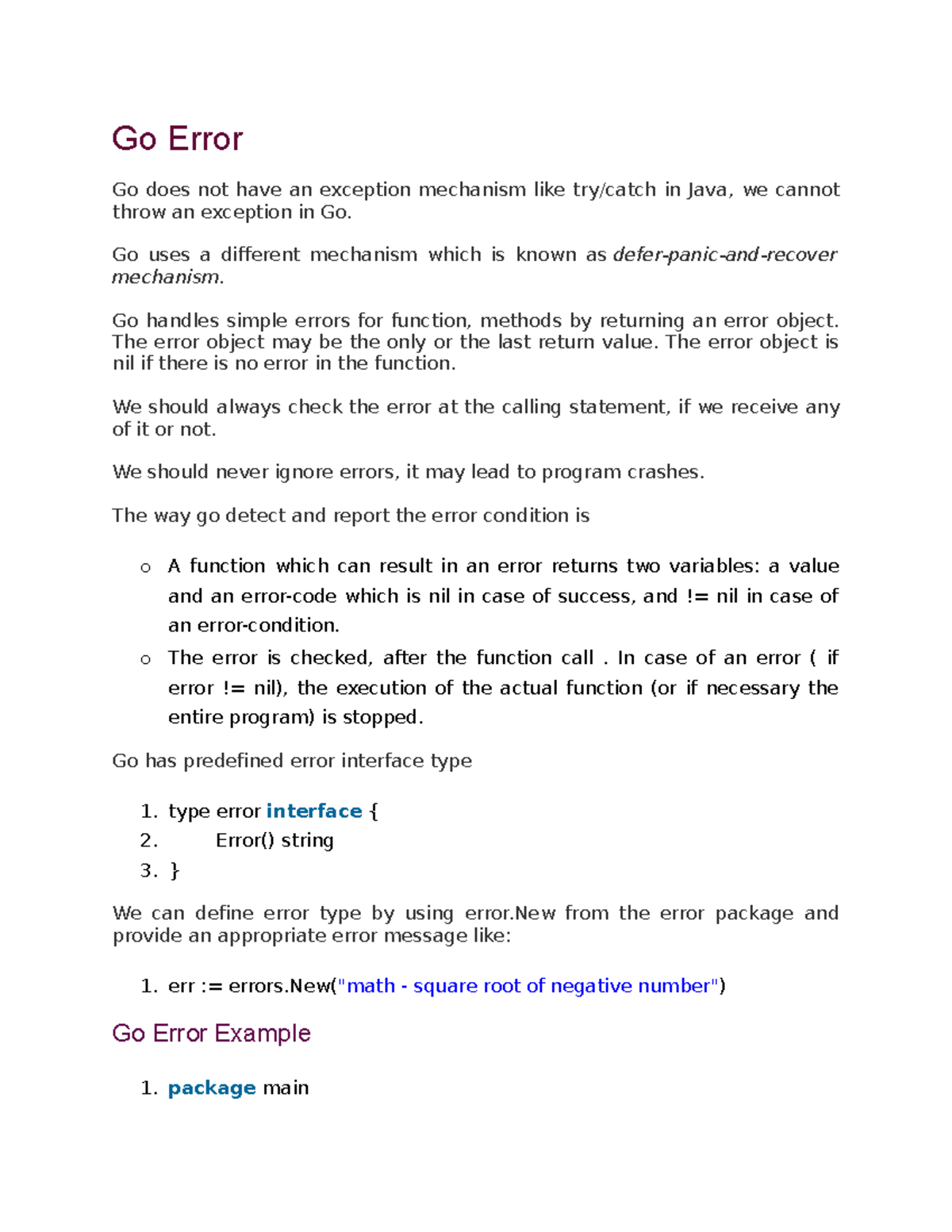 Go Error - Notes for better understanding of the concepts - Go Error Go ...
