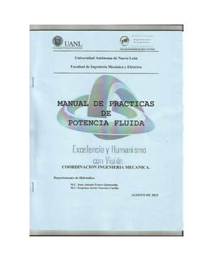 Portafolio 2000 705 003 - Potencia Fluida - UNIVERSIDAD AUTÓNOMA DE NUEVO LEÓN FACULTAD DE - Studocu