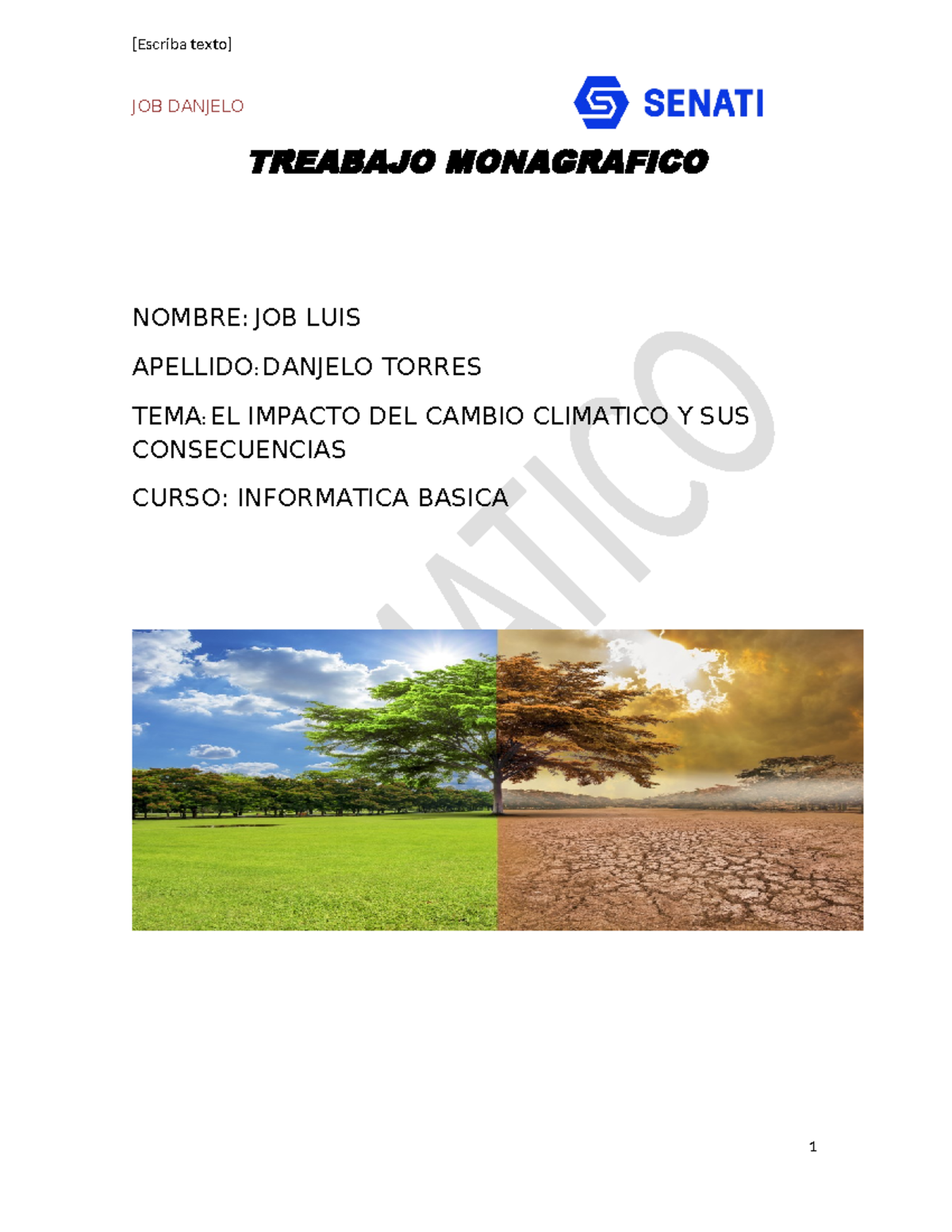 6565 - eee - JOB DANJELO TREABAJO MONAGRAFICO NOMBRE: JOB LUIS APELLIDO ...