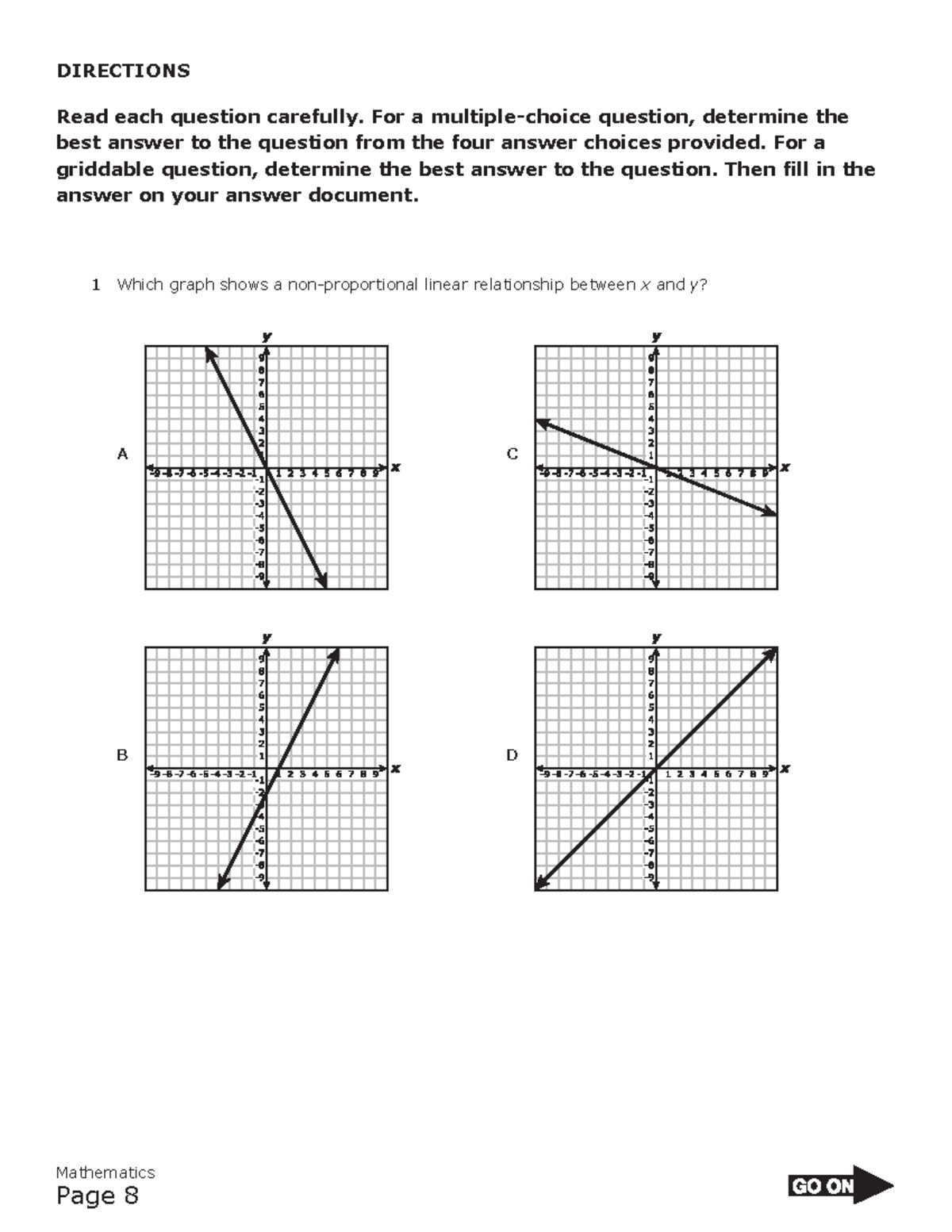 Staar G8-2017-Test-new - DIRECTIONS Read each question carefully. For a ...