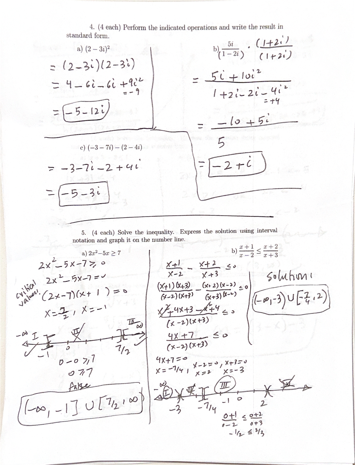 Test number 1 key - MAT 1540 - Studocu