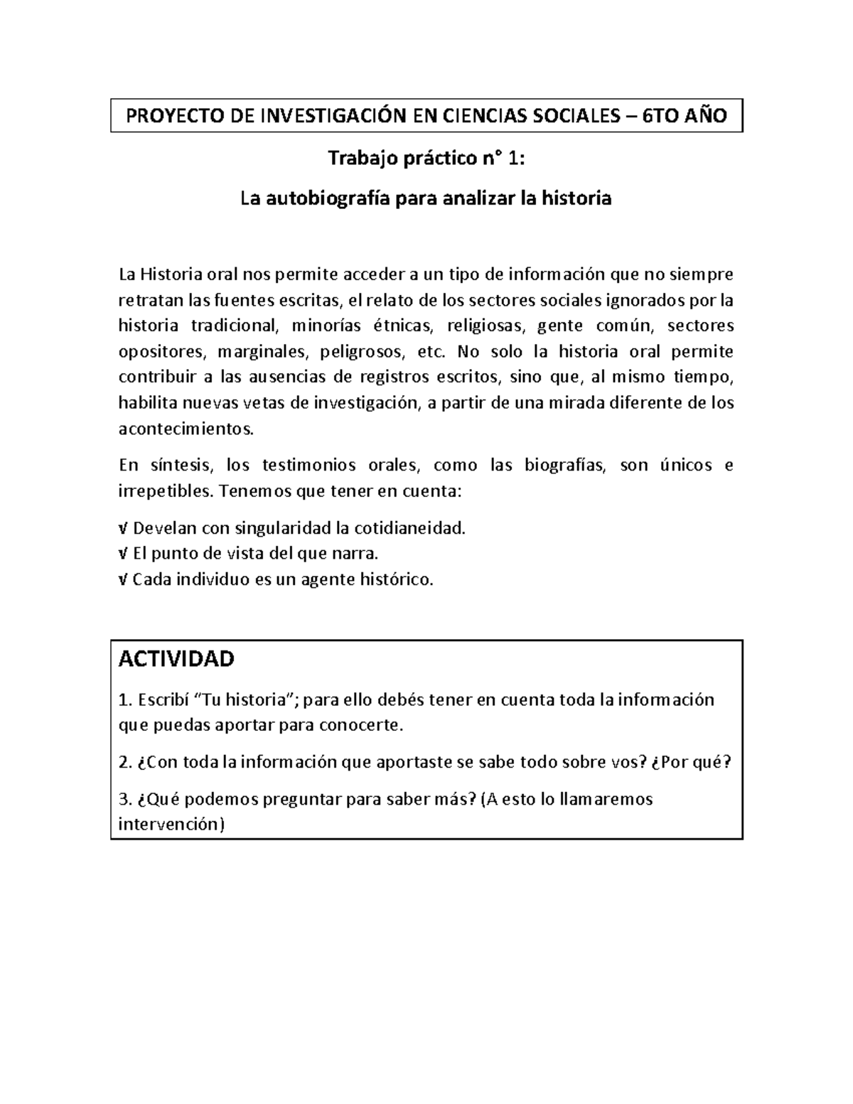 Trabajos - Actividades para sexto año de secundaria - PROYECTO DE INVESTIGACI”N EN CIENCIAS ...