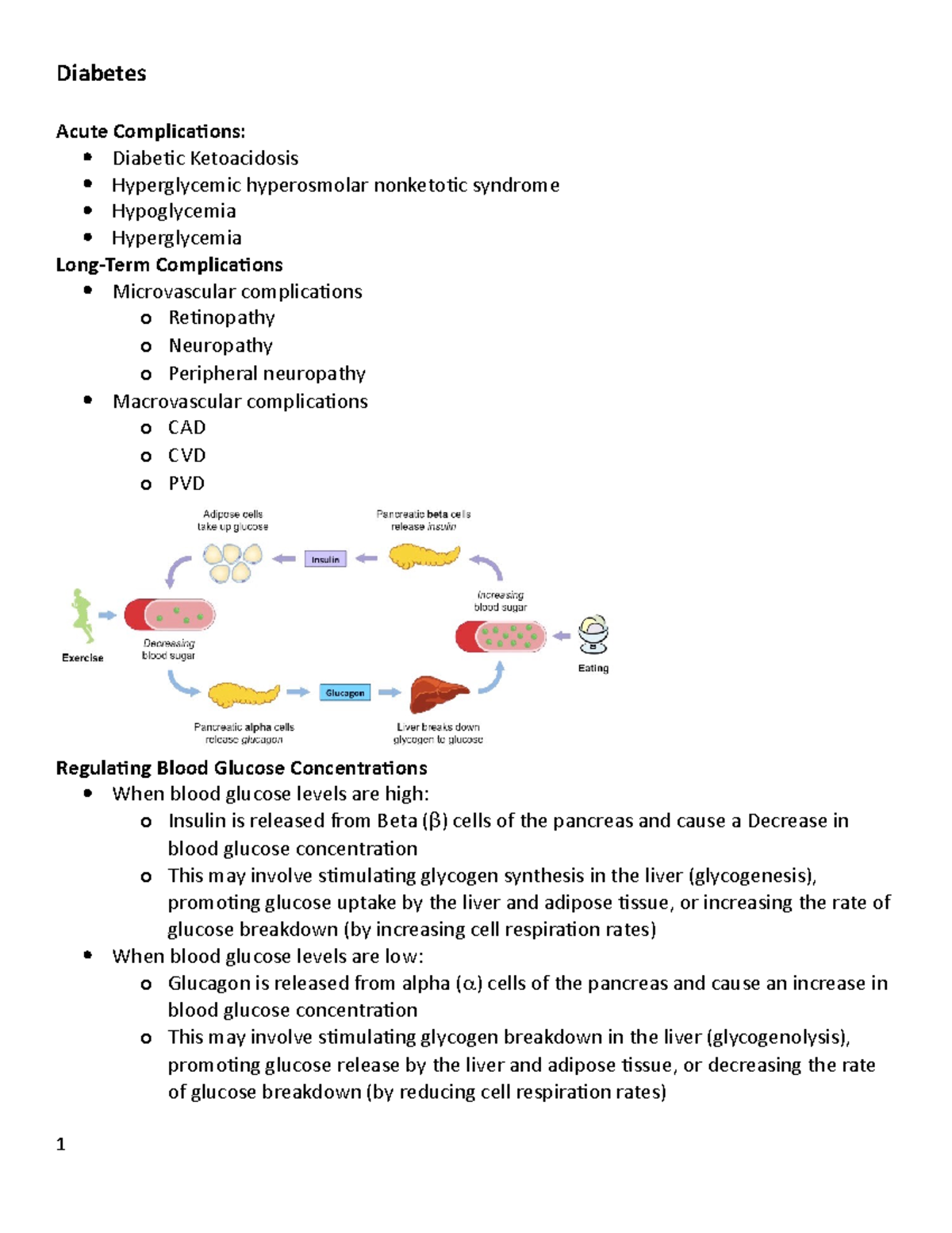 Diabetes Acute Complications: DKA HHS Hypoglycemia Hyperglycemia ...