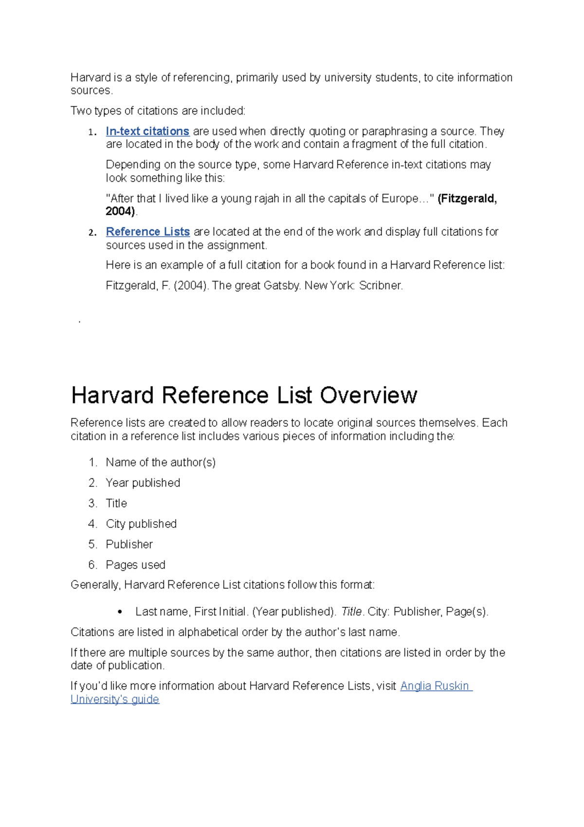 Harvard referencing the right way - Harvard is a style of referencing ...