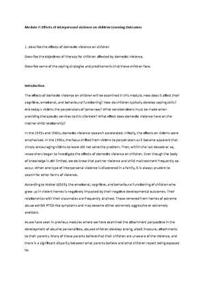 COU3201 Contemporary Challenges in Therapeutic Practice Module 11 ...