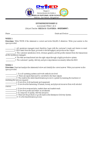 Health Optimizing Physical Education Quarter 4 - HEALTH OPTIMIZING ...