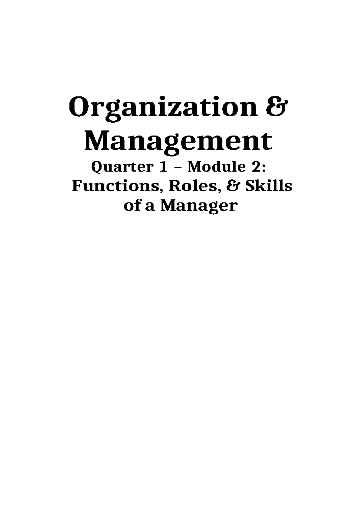 Organization-and-Management-SLM- Module-2 NKA - 11 Organization ...