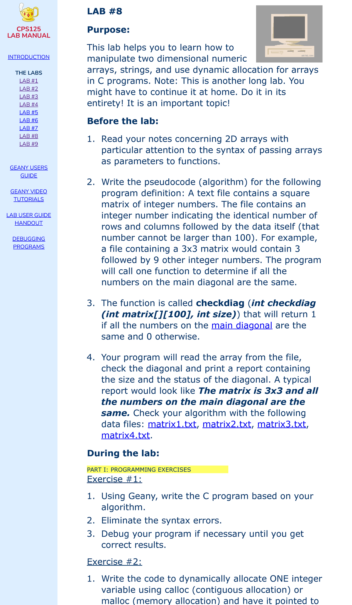 CPS125 Lab Manual 2 - shdjdjdjdjd - CPS LAB MANUAL INTRODUCTION THE LABS LAB LAB LAB LAB LAB LAB ...