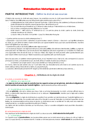 Introduction Historique au droit L1 - Introduction historique au droit Titre 1. Le socle romain ...