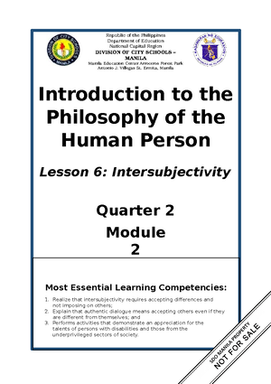 Iwrbs Module 1 - Quarter 1 – Module 1: Concept, Elements and ...