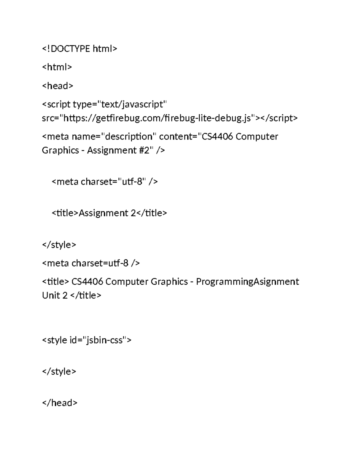 CS 4406 Assignment Unit 2