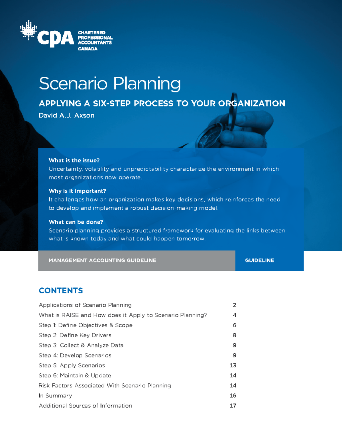 01677 RG Scenario Planning Guideline May 2018 - Scenario Planning ...