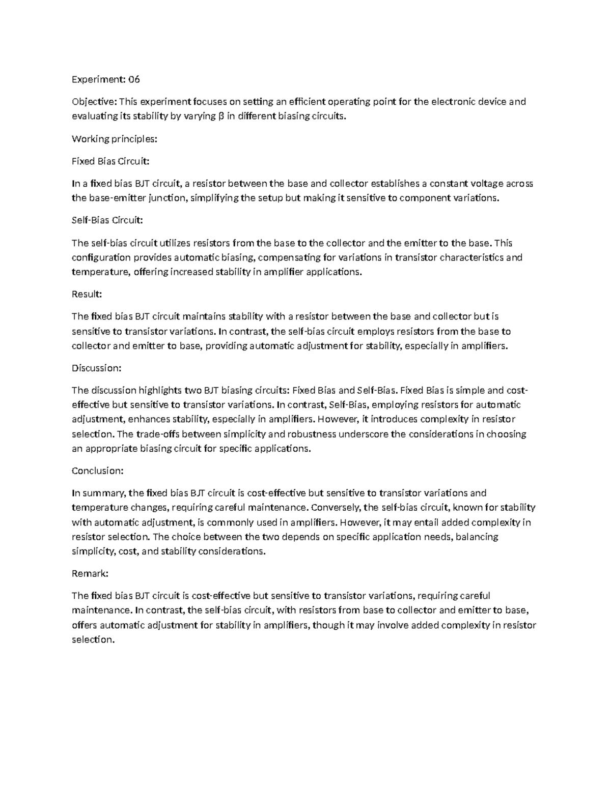 Experiment 6 - It's a good note. - Experiment: 06 Objective: This ...