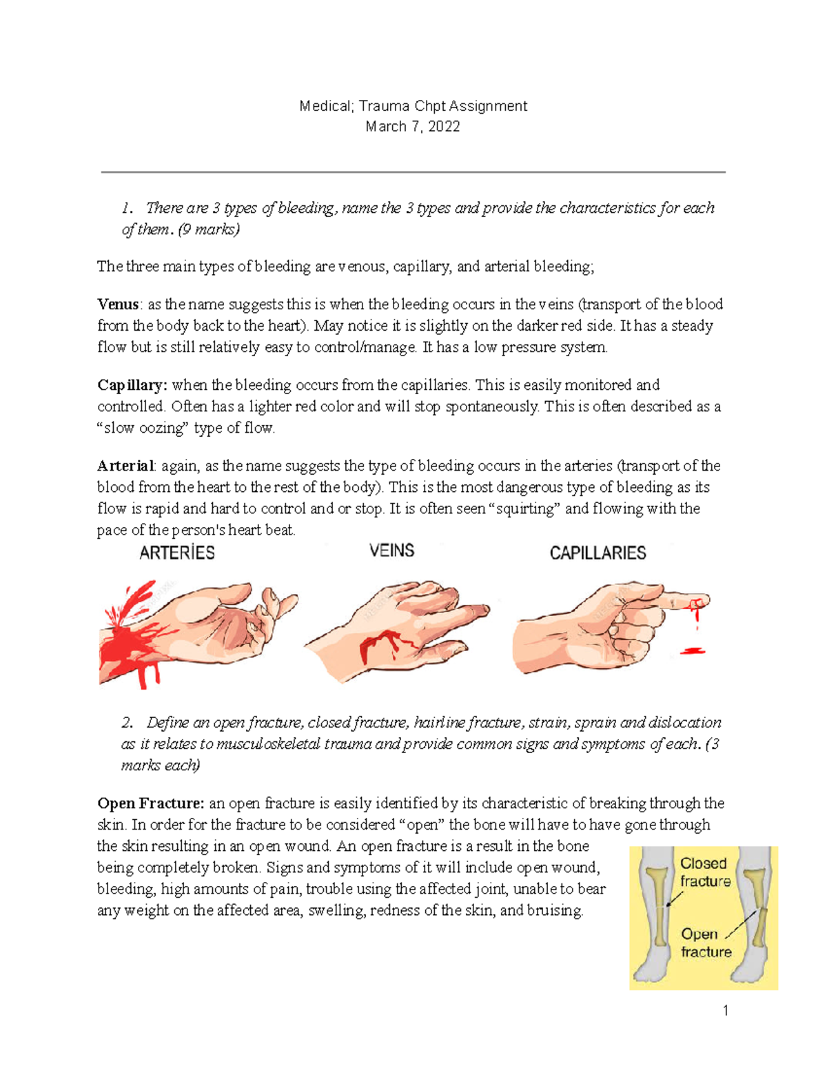 CH MED. JC - Google Docs - bio med anatomy notes - Medical; Trauma Chpt ...