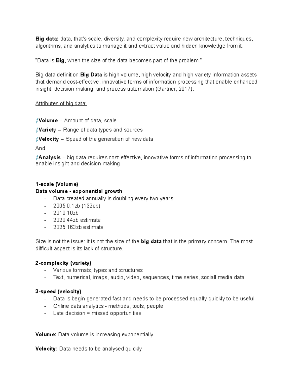 Big Data - Lecture notes on Big Data concept and Amazon case study ...