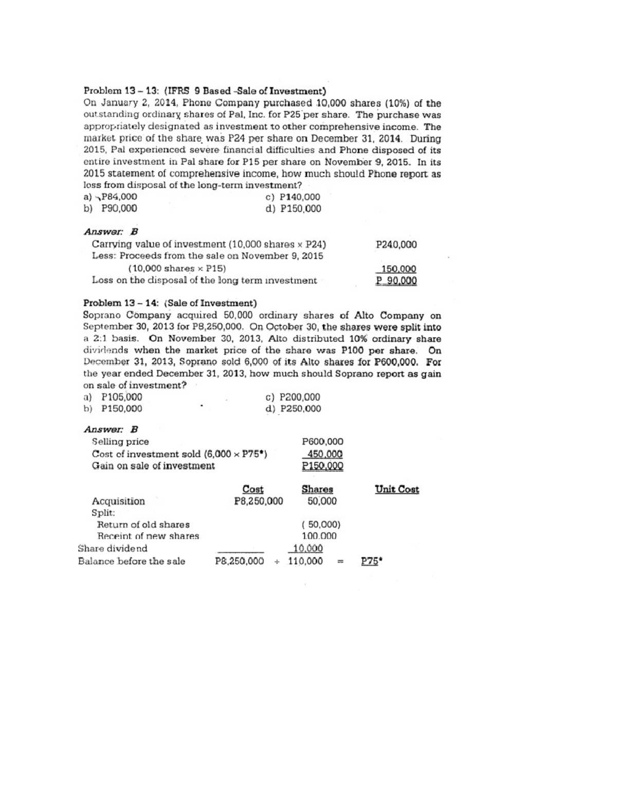 Accounting Problems 4 - Studocu
