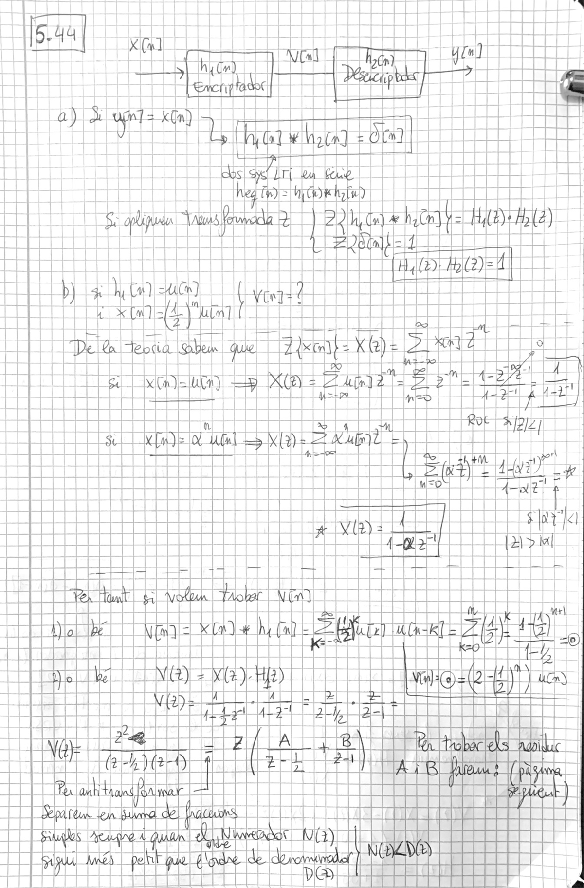 Problema 5.44 Resuelto - Processat Digital del Senyal - Studocu
