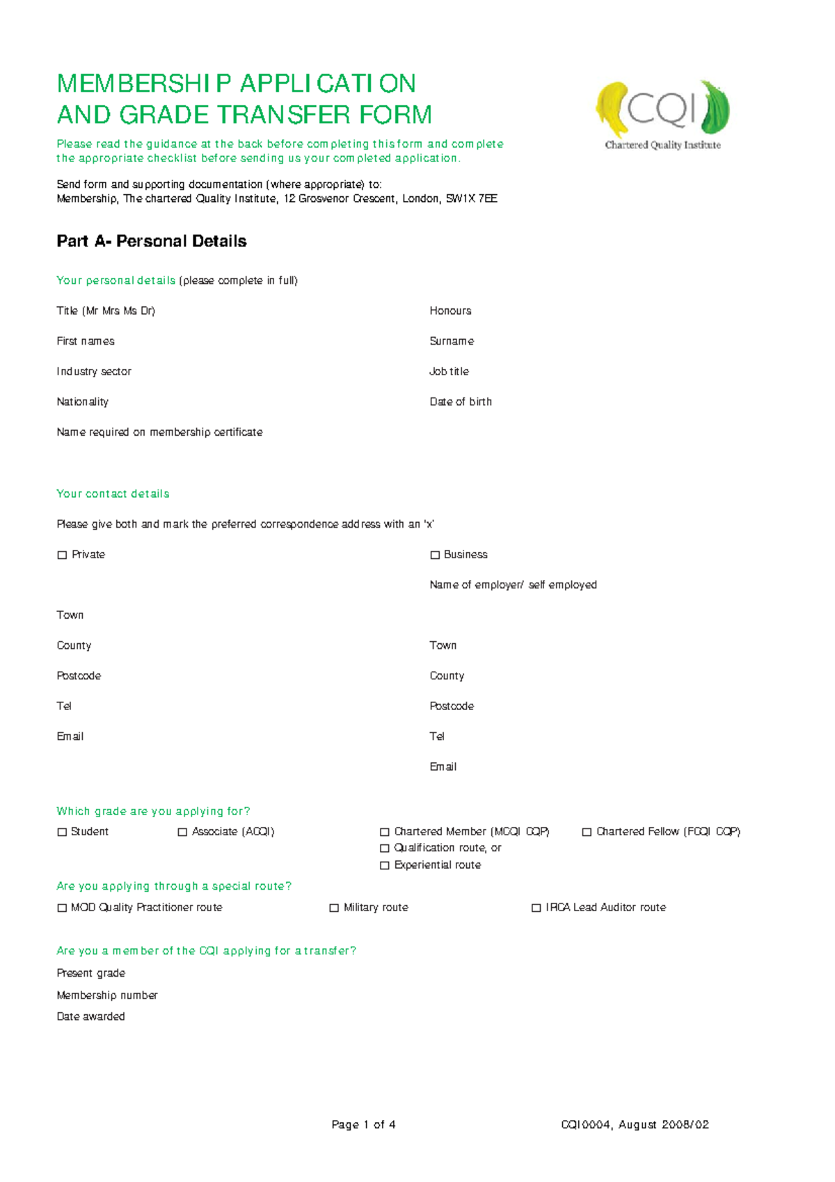 bank statements - MEMBERSHI P APPLI CATI ON AND GRADE TRANSFER FORM ...