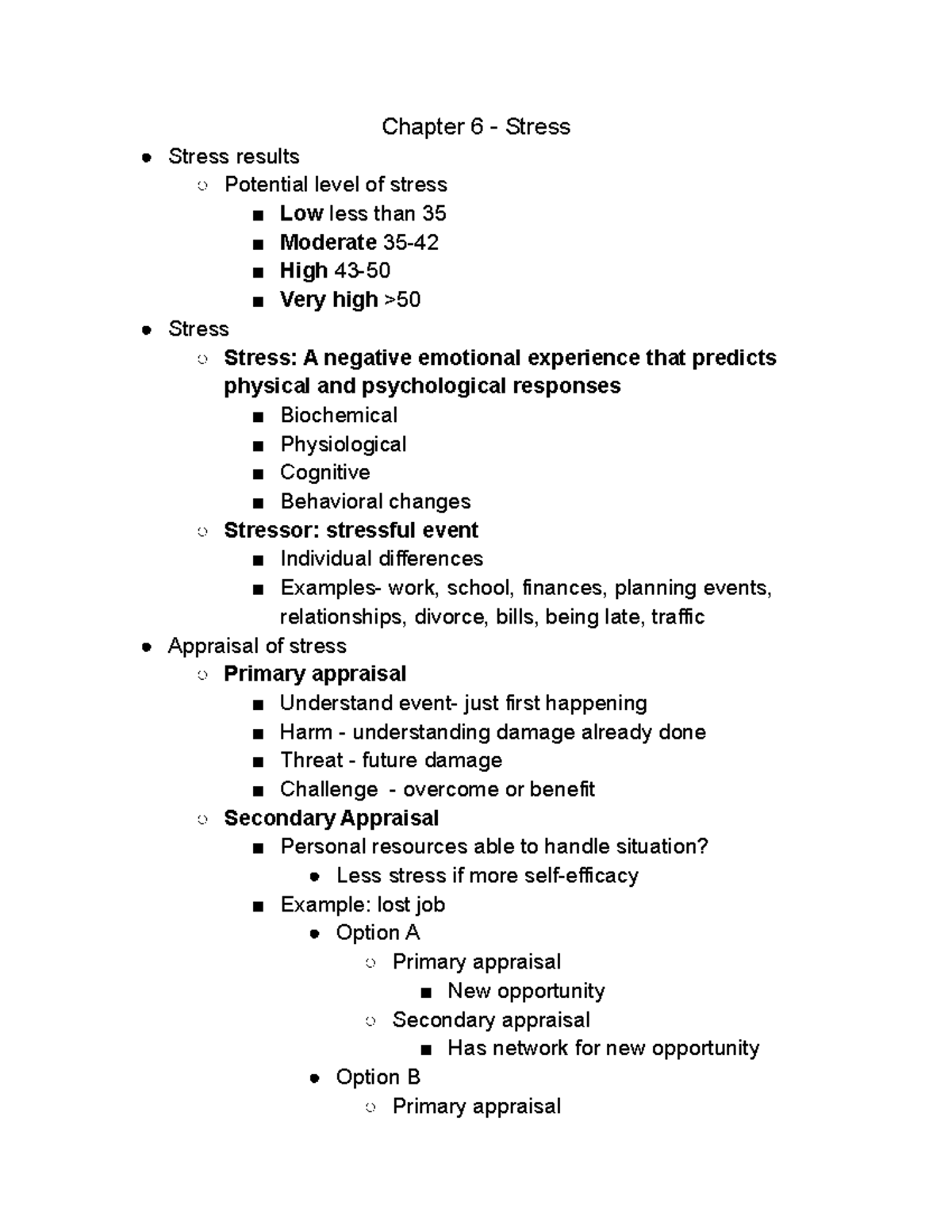 Chapter 6 - Stress Lecture Notes - Chapter 6 - Stress Stress results ...