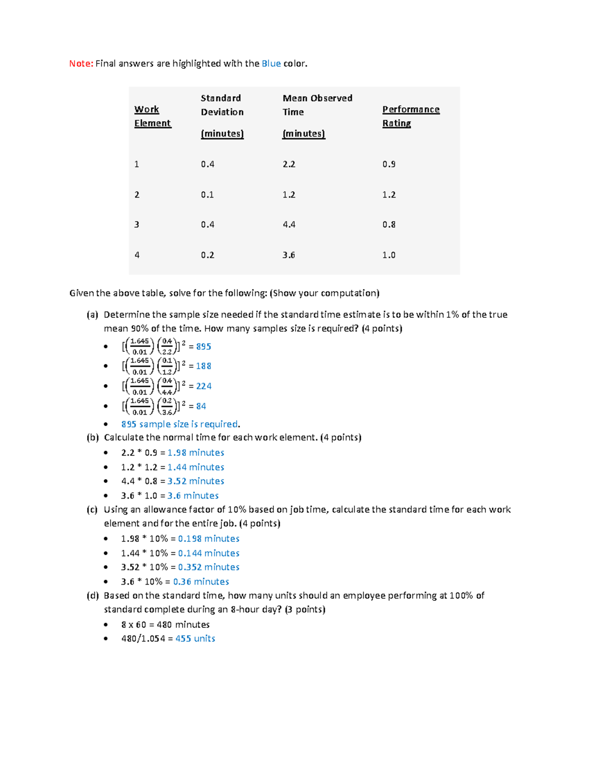 BBMD FA NOV19 - nyeam - Note: Final answers are highlighted with the ...
