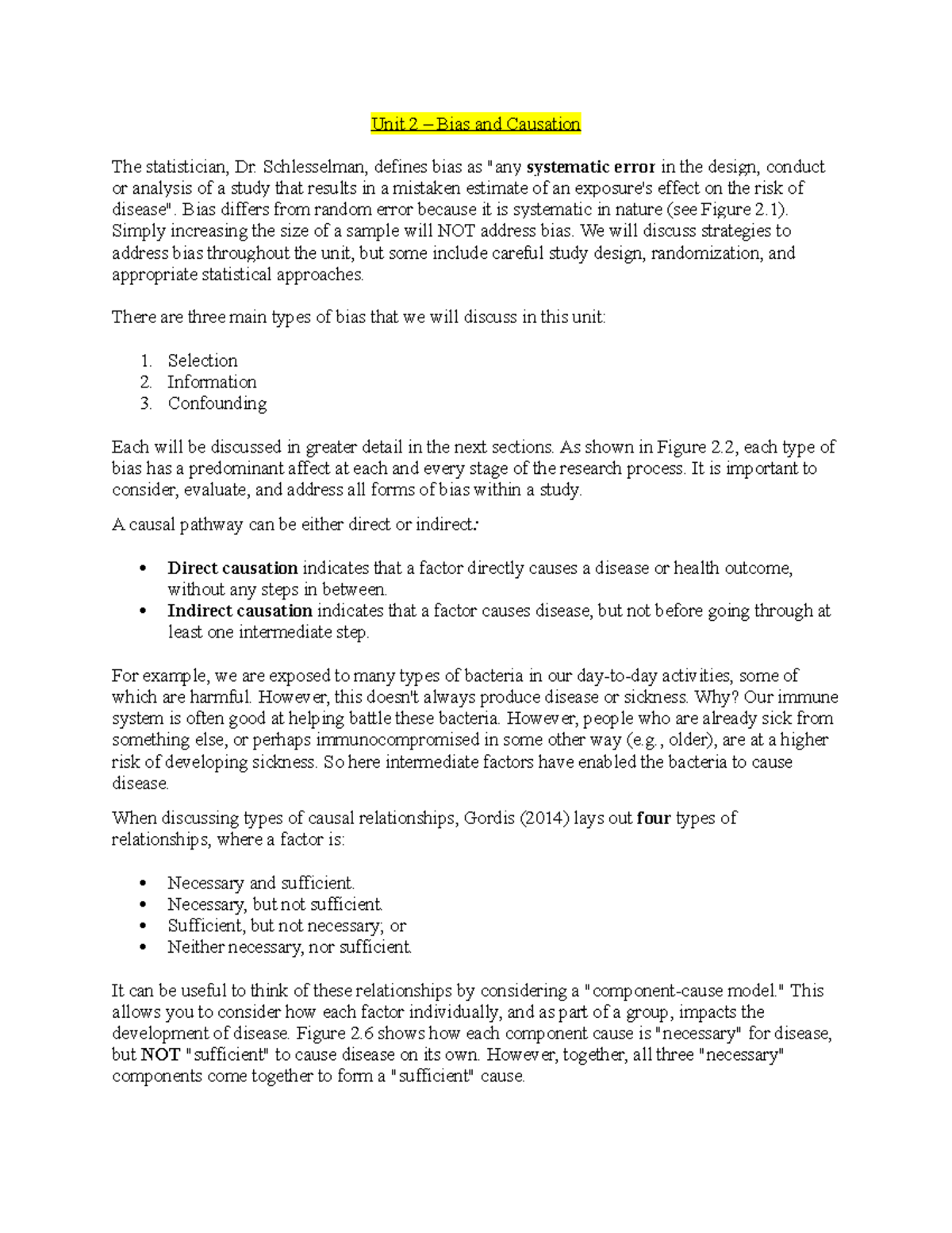 Week 7 - Lecture notes for every week posted. Very very important and ...