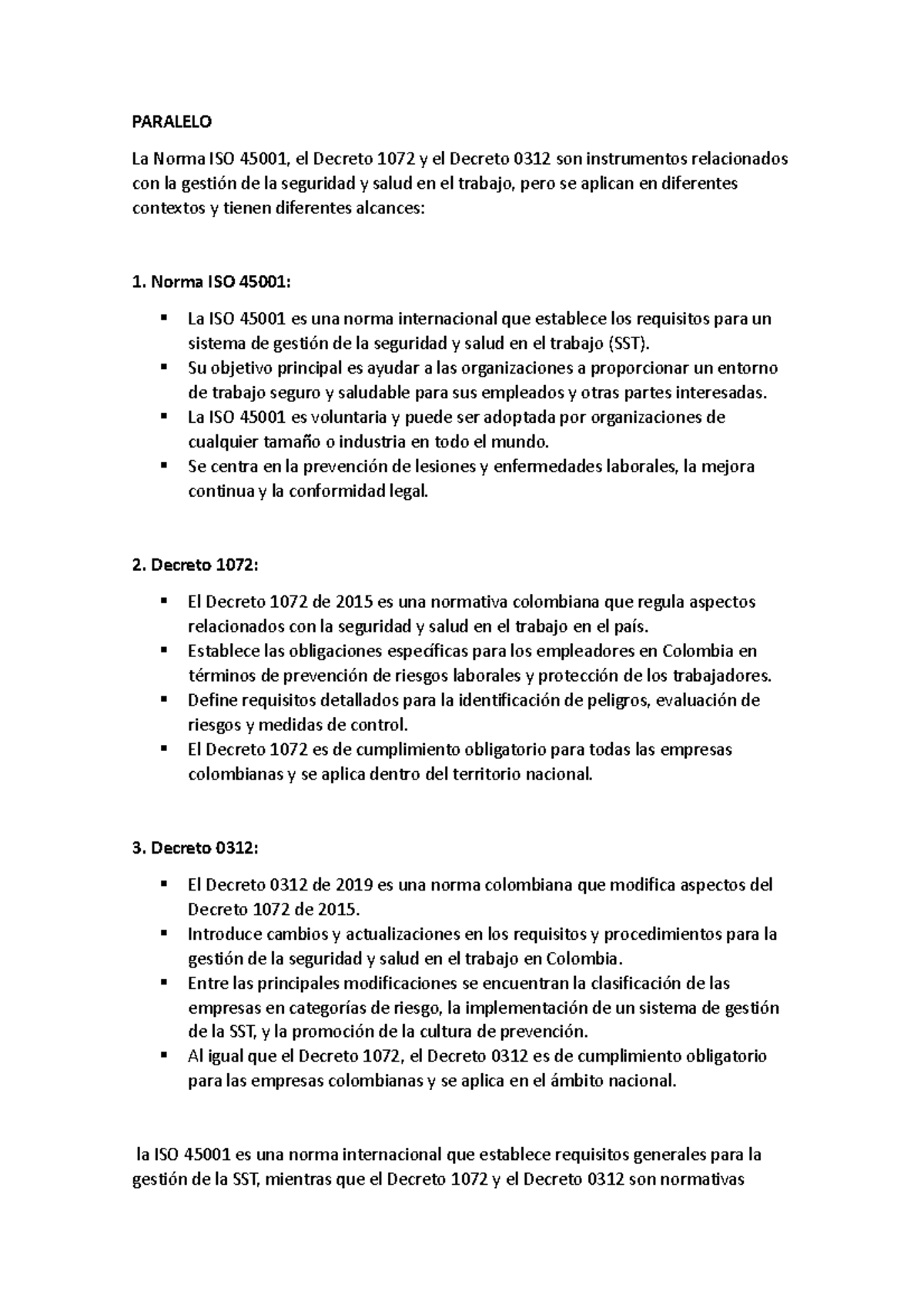 Comparto 'Paralelo de 45001-1072-0312' - PARALELO La Norma ISO 45001 ...