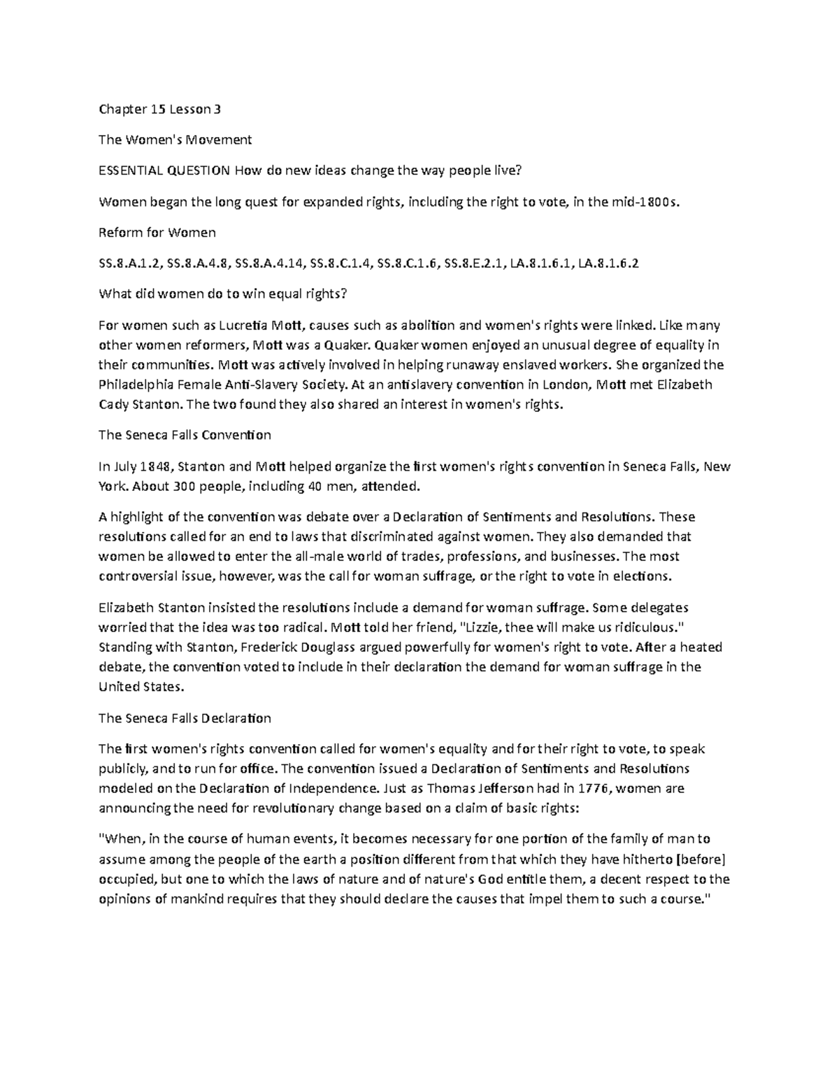 Chapter 15 lesson 3 - College history completed lecture instructor ...