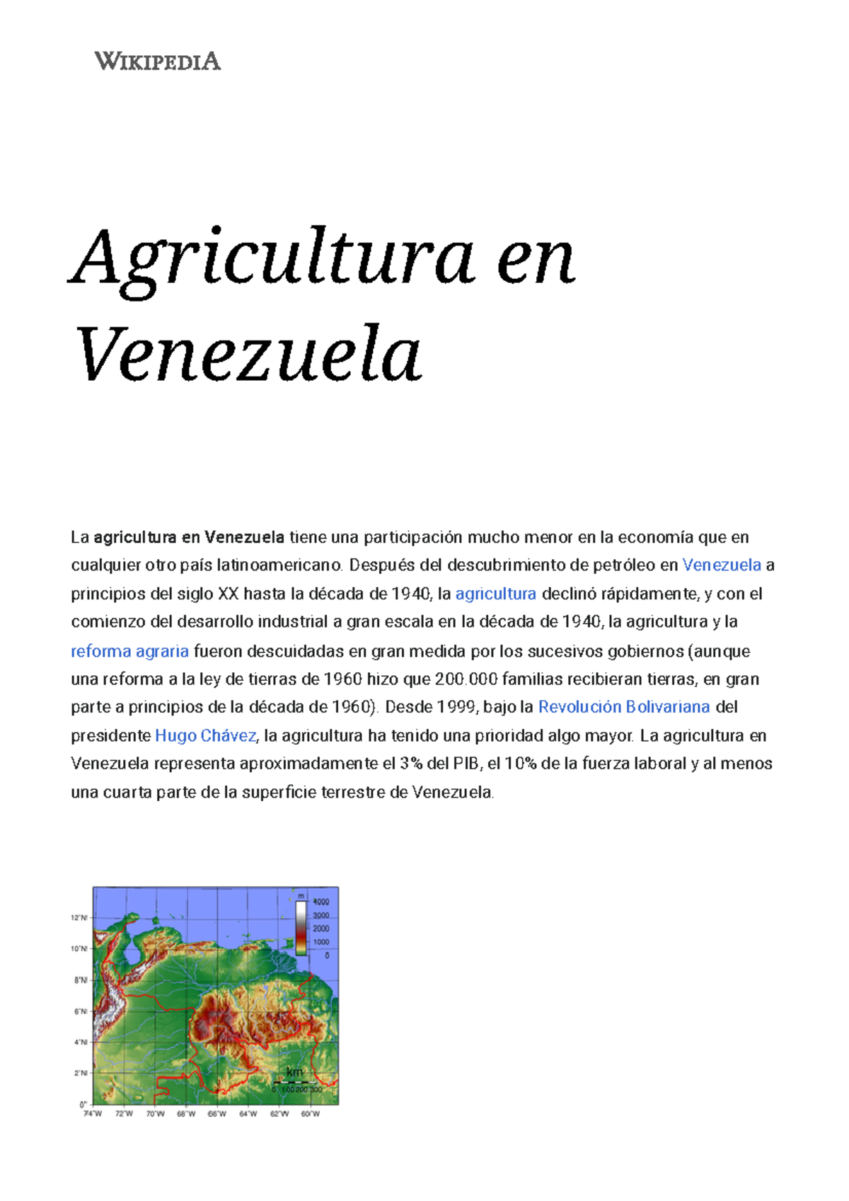Agricultura en Venezuela - Wikipedia, la enciclopedia libre ...