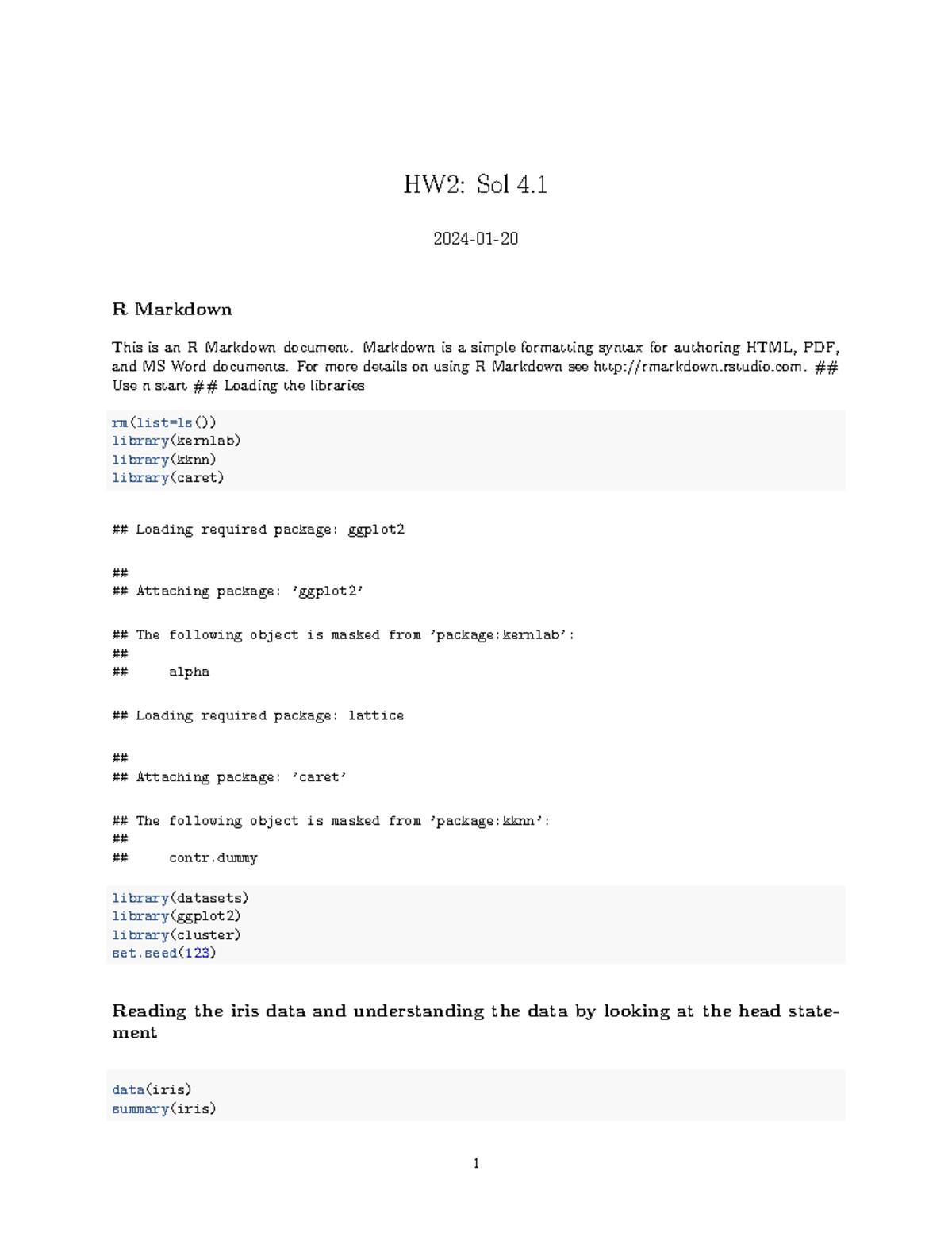 Solution-4 - K-means clustering - HW2: Sol 4. 2024-01- R Markdown This is an R Markdown document ...