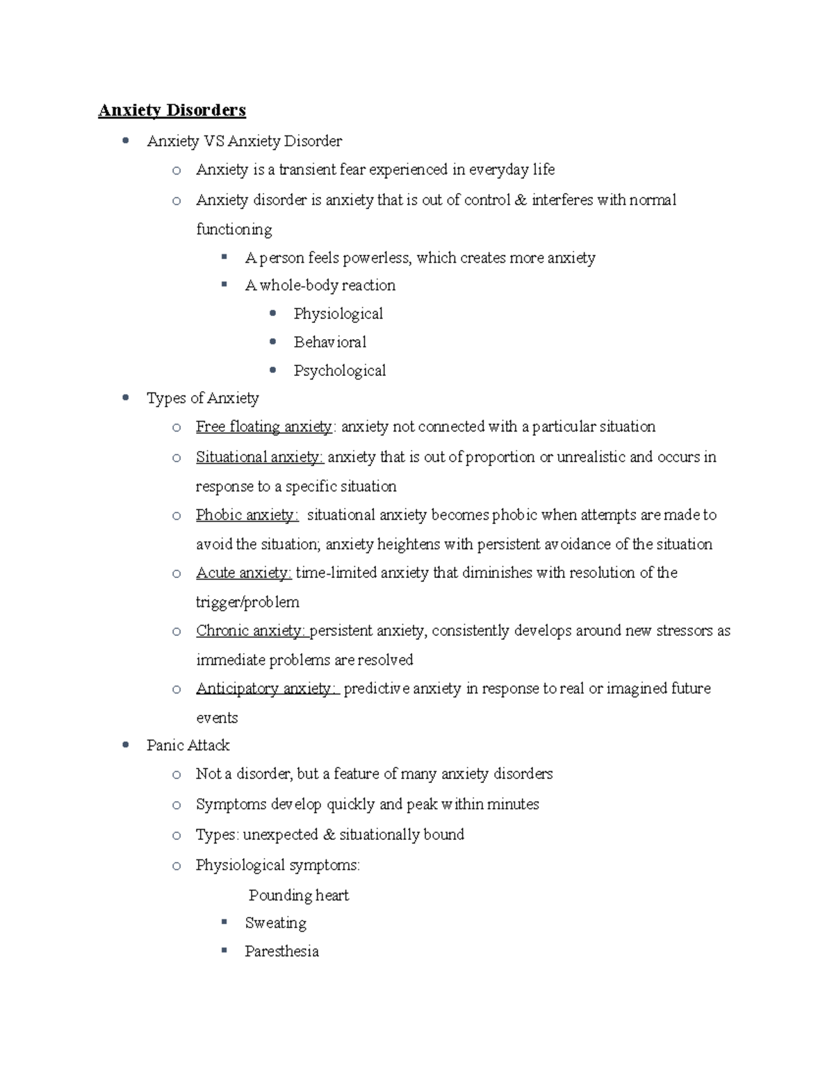 Anxiety Disorders - Psychological Testing and Assessment - Anxiety ...