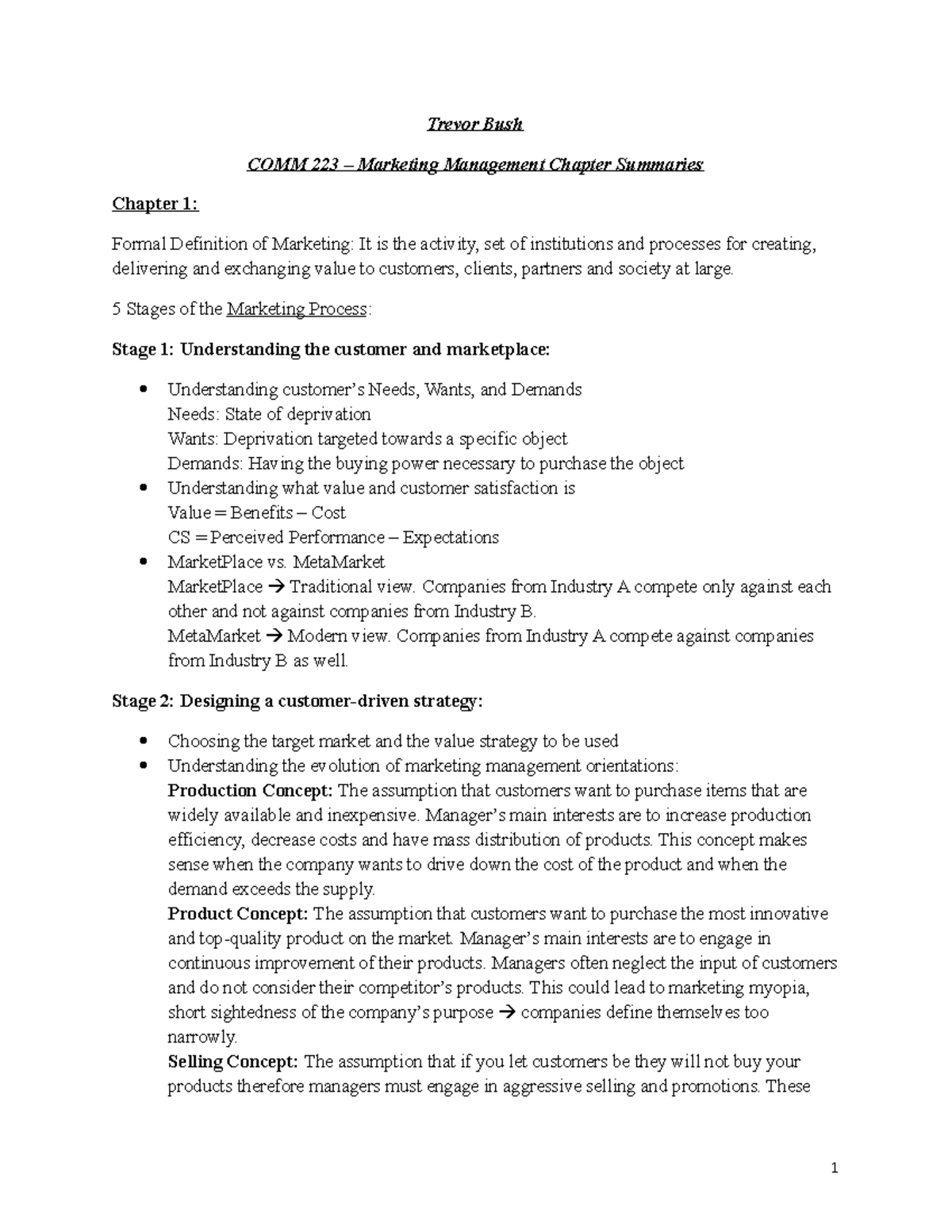 Chapter Summaries - summary comm 223 preparation for final - COMM 223 ...