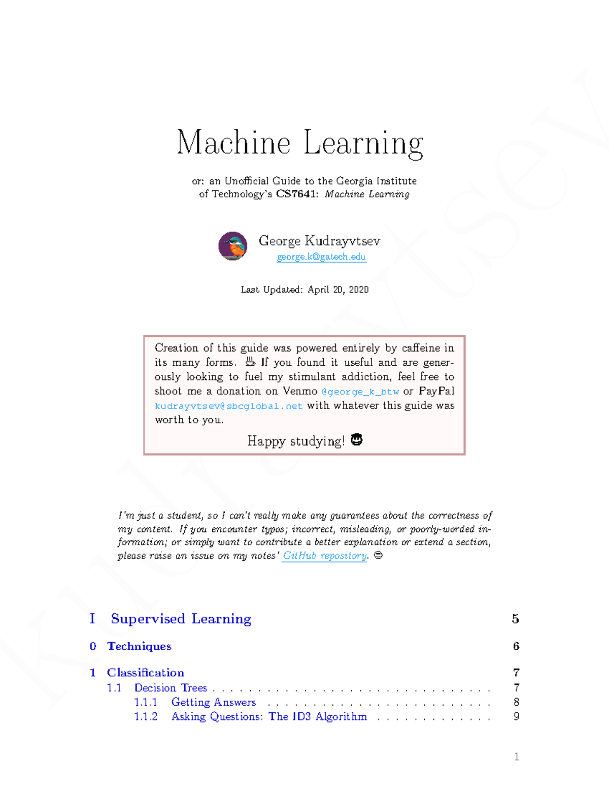 Ml notes - kudrayvtsev Machine Learning or: an Unofficial Guide to the ...